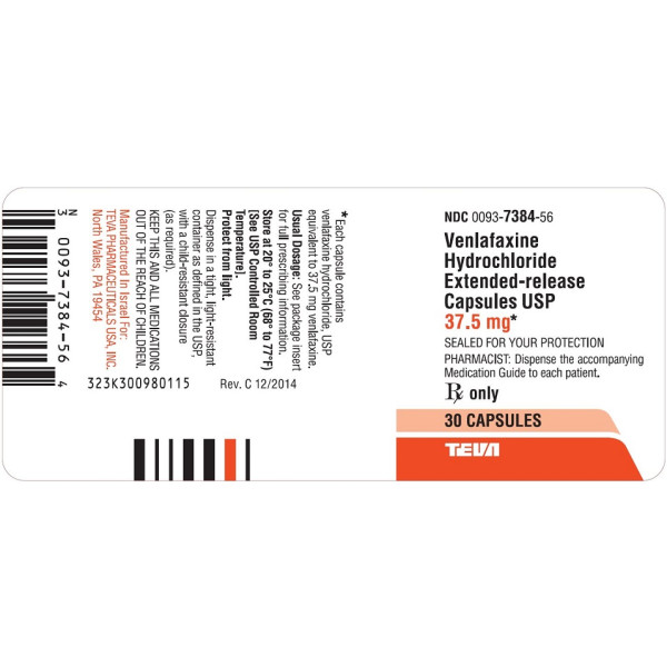 VENLAFAXINE ER 37.5MG - RX Products