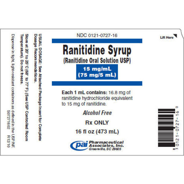 RANITIDINE HCL SYR 15MG/ ML - ULCER DRUGS - RX Products