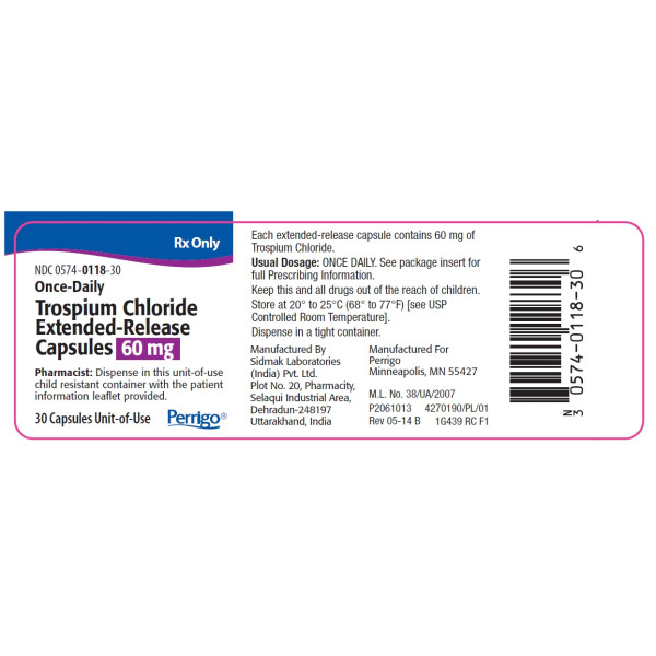 TROSPIUM CHLORIDE ER 60MG - RX Products