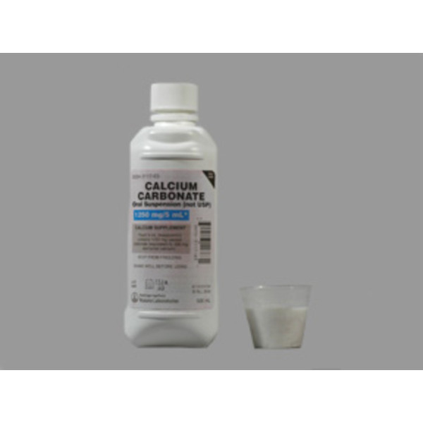 CALCIUM CARB 1250 MG/5ML SUSP 500ML ROX - OTC
