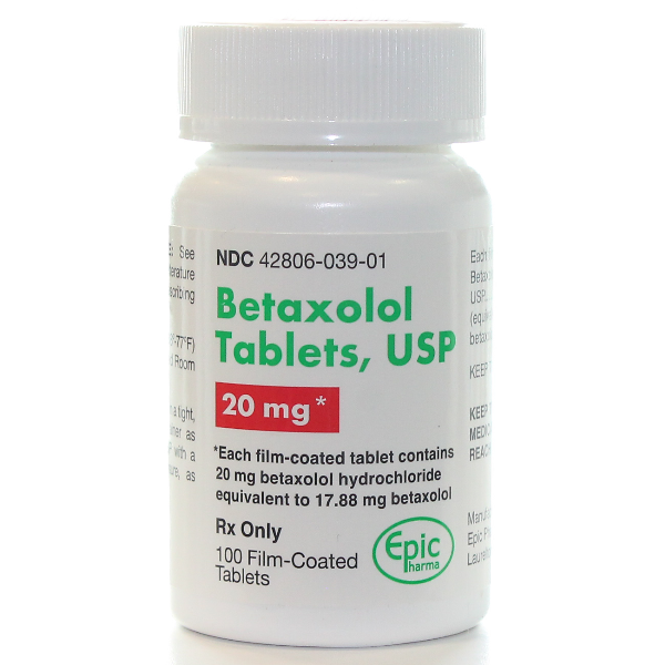BETAXOLOL HCL 20MG - RX Products