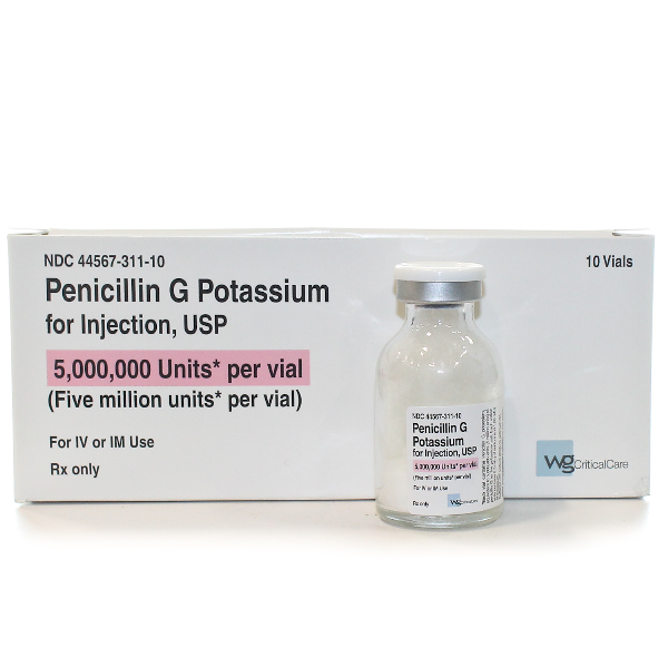 PENICILLIN G POT 5MMU - RX Products