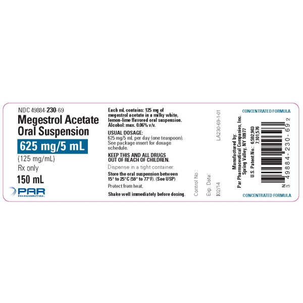 MEGESTROL ACET OS 625MG/ 5ML - RX Products