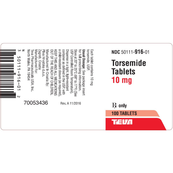TORSEMIDE 10MG - RX Products