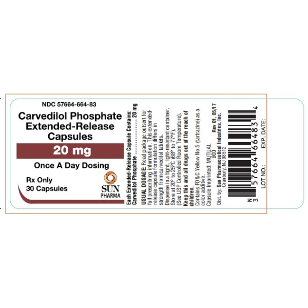 CARVEDILOL ER 20MG - RX Products