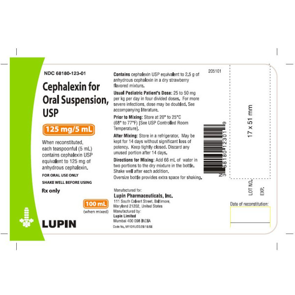 CEPHALEXIN 125MG/5ML - RX Products