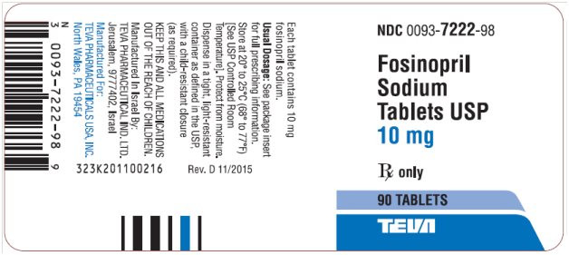 FOSINOPRIL 10MG - RX Products