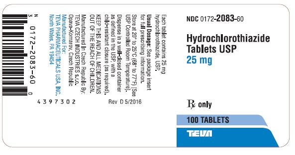 HYDROCHLOROTHIAZIDE 25MG - RX Products