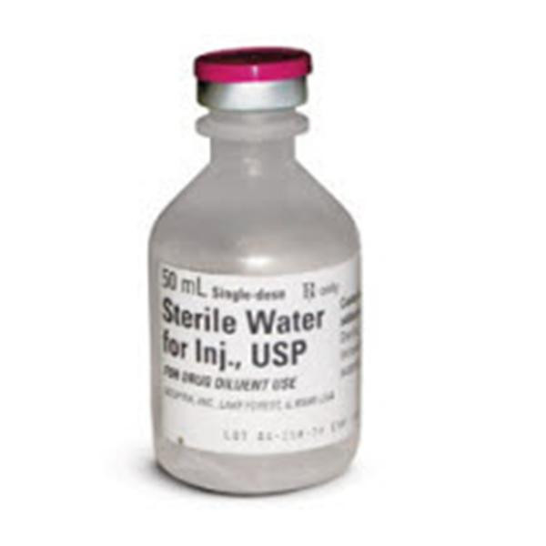 WATER (STERILE)FOR INJ 50ML PF - RX Products