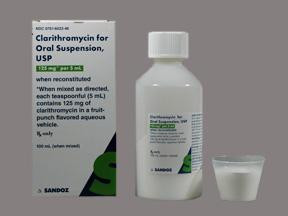 CLARITHROMYCIN 125MG/ 5ML - RX Products