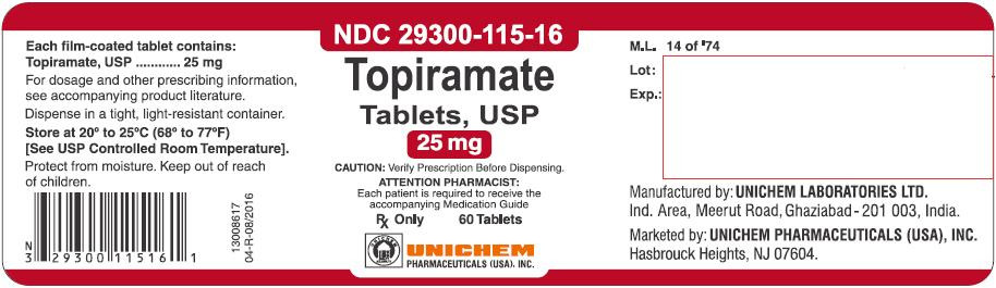 TOPIRAMATE 25MG - RX Products