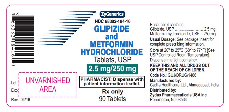 GLIPIZIDE-METFORMIN 2.5/250MG - RX Products