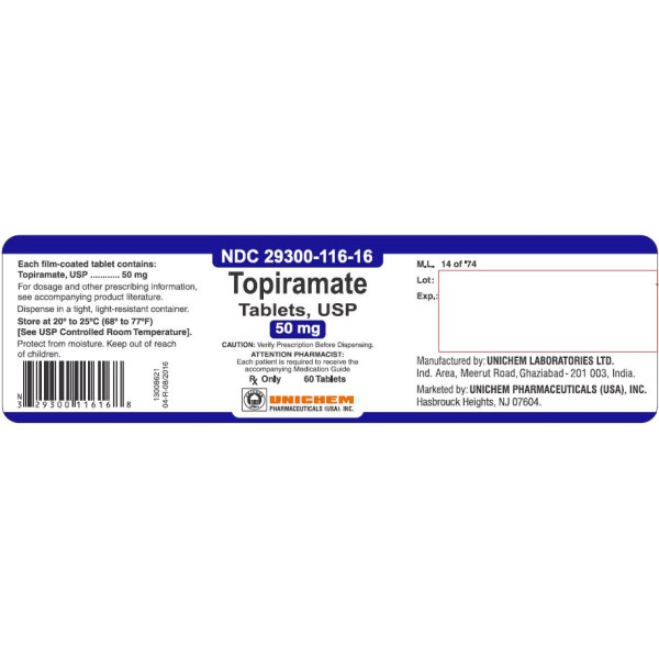 TOPIRAMATE 50MG - RX Products